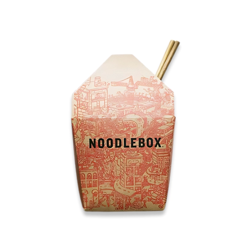 Custom Noodle Boxes with Free U.S. Shipping and No MOQ